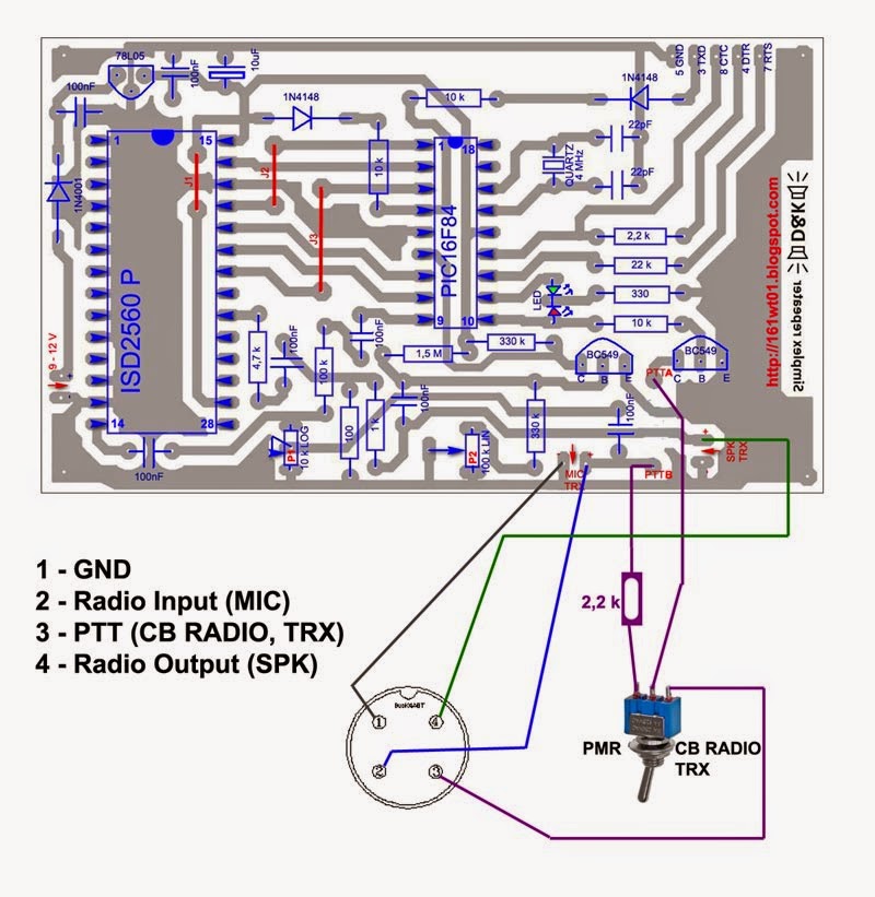 161WT001 Wojtek Poland: Simplex Repeater Parrot - Przemiennik Papuga ...