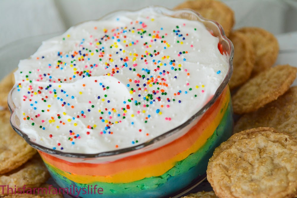 This Farm Family's Life: Rainbow Pudding Treat...
