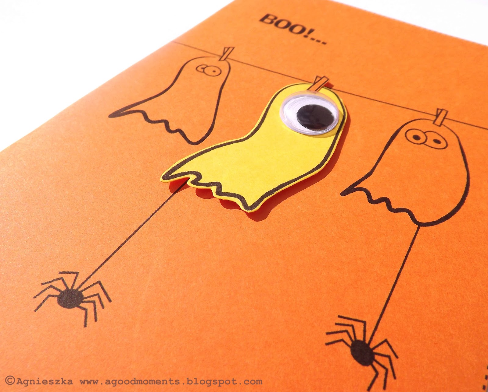 good moments: Halloween Boo Ghosts Card / Kartka z Duchami na Halloween