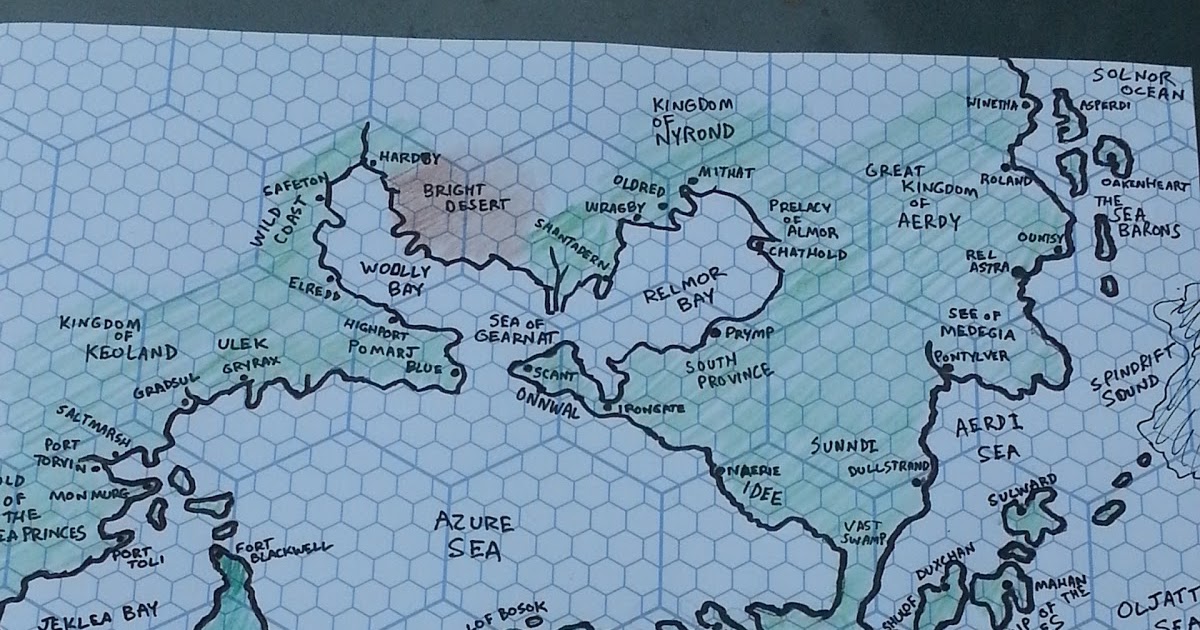 Greyhawkery: Sea Princes: Hand Drawn Greyhawk Map