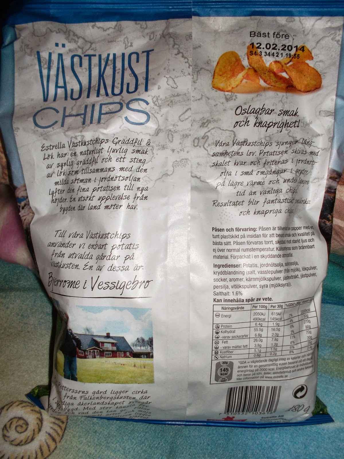 Chips, Sweets and ???: Estrella Västkust Chips Graddfil & Lök
