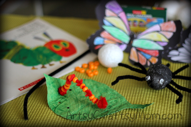 The Very Hungry Caterpillar Craft and The Very Busy Spider Craft