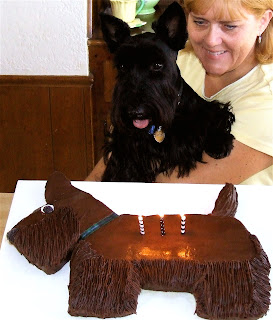Honeycomb : Scottish Terrier cake!