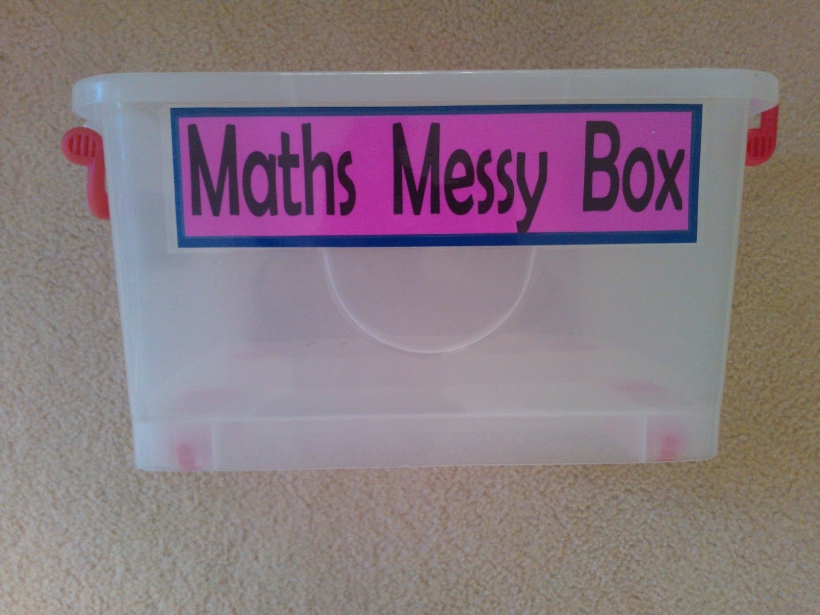 teaching with J: Messy Maths Boxes...