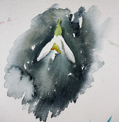 Watercolours With Life: Snowdrops 2013