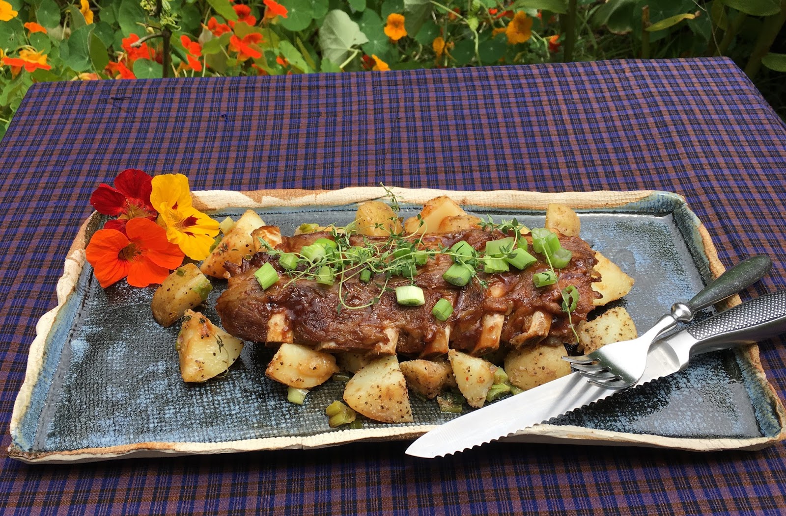 Avanti Cafe Musings: BBQ Marinated Ribs & Baby Spuds :: Chef Mark ...