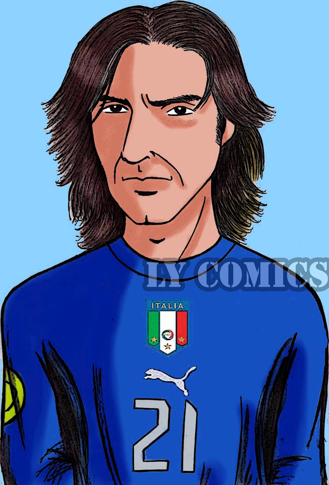 Cartoon Pictures of Andrea Pirlo