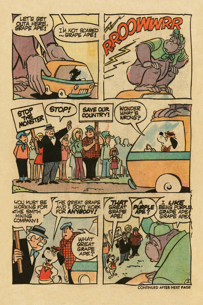 THE CHARLTON COMICS READING LIBRARY: THE GREAT GRAPE APE #2 November 1976