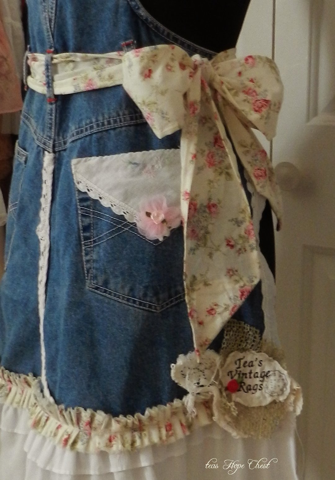 ~~Tea's Hope Chest~~: Denim Recycled Apron~
