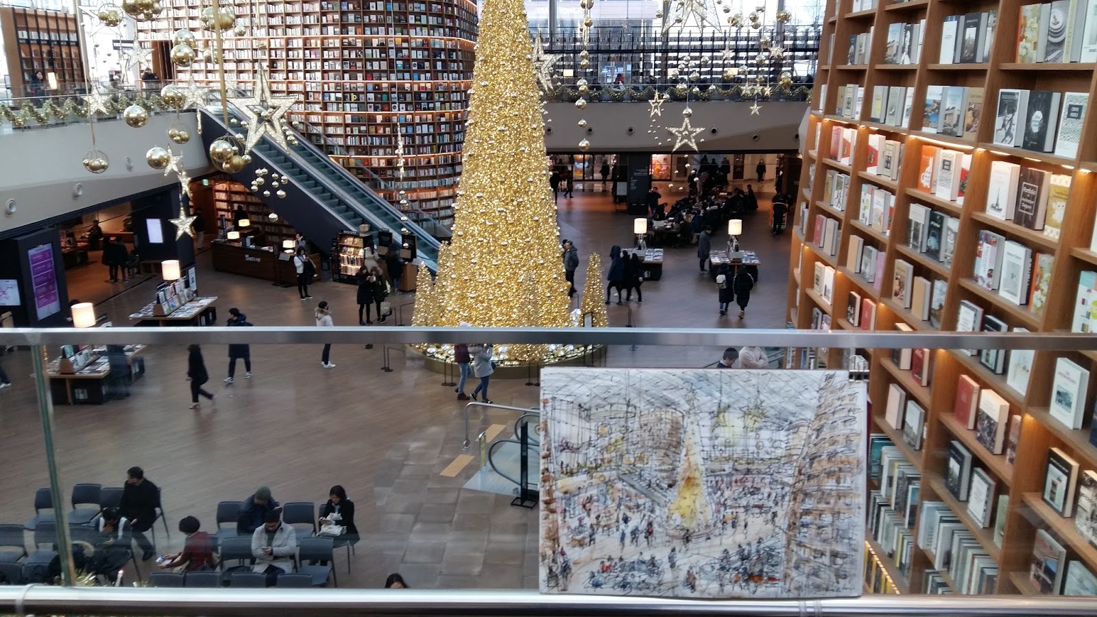 Archiartist Lee: Sketches at the Starfield Library in Starfield COEX Mall