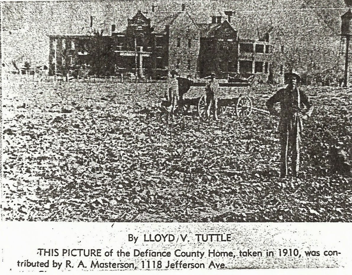 Defiance County, Ohio Genealogy: The Defiance County Infirmary