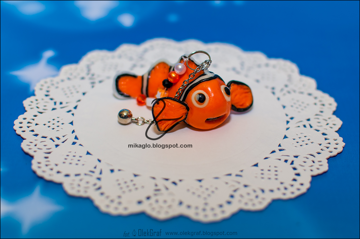 Origami 3d - mikaglo: 649. Brelok - Nemo z modeliny / Polymer clay Nemo ...