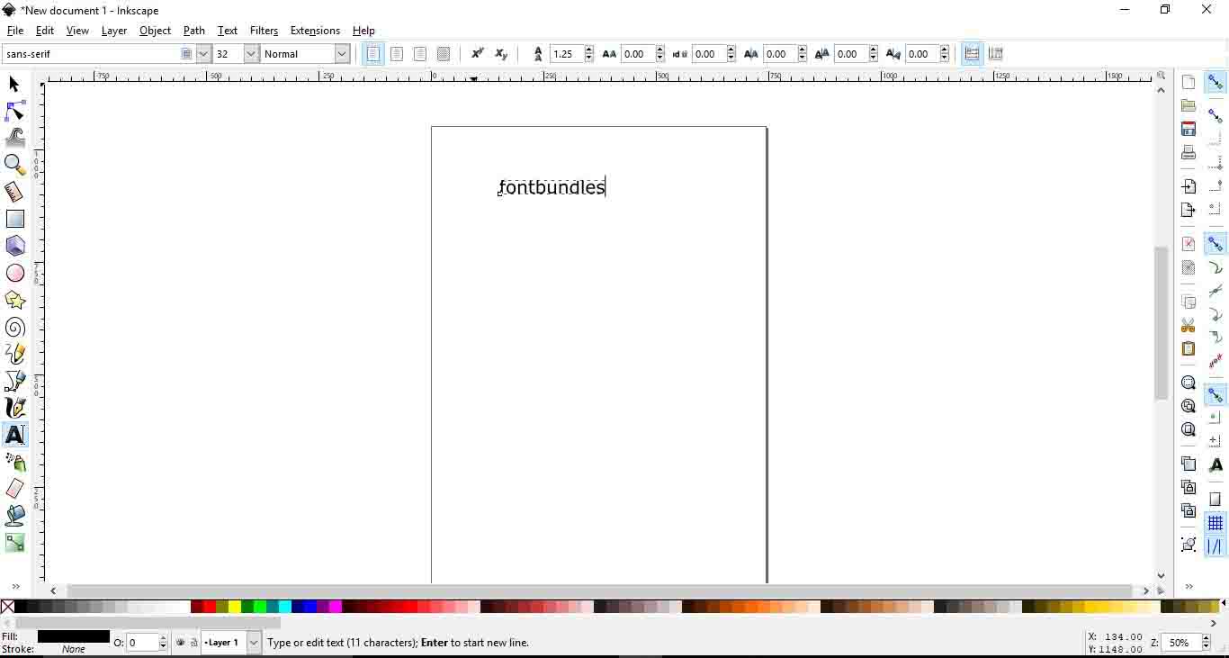 How to type text vertically in Inkscape | Design Bundles