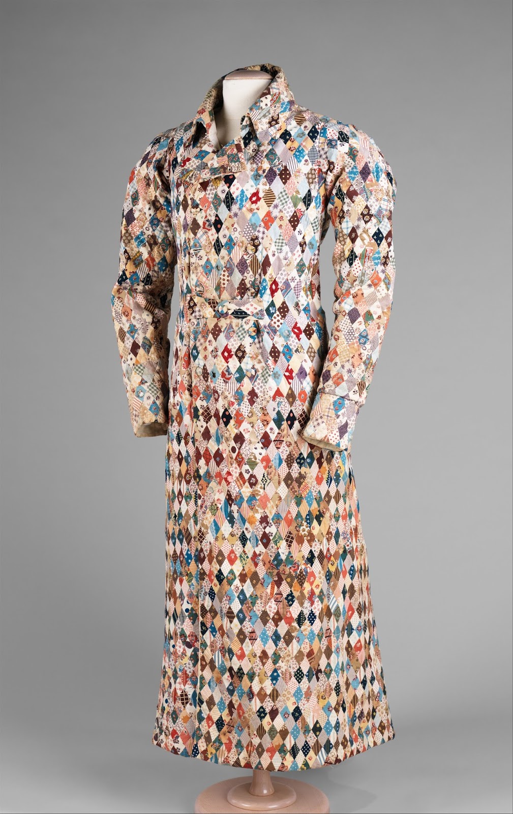 Matsukaze Workshops: Featured Garment: A patchwork dressing gown from 1820