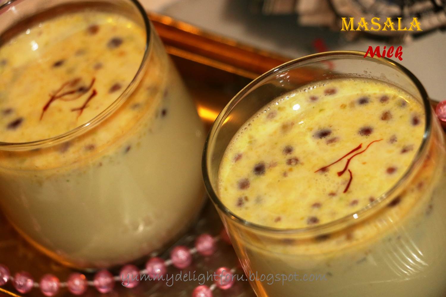 yummy delight for u: Masala doodh recipe/ Masala milk