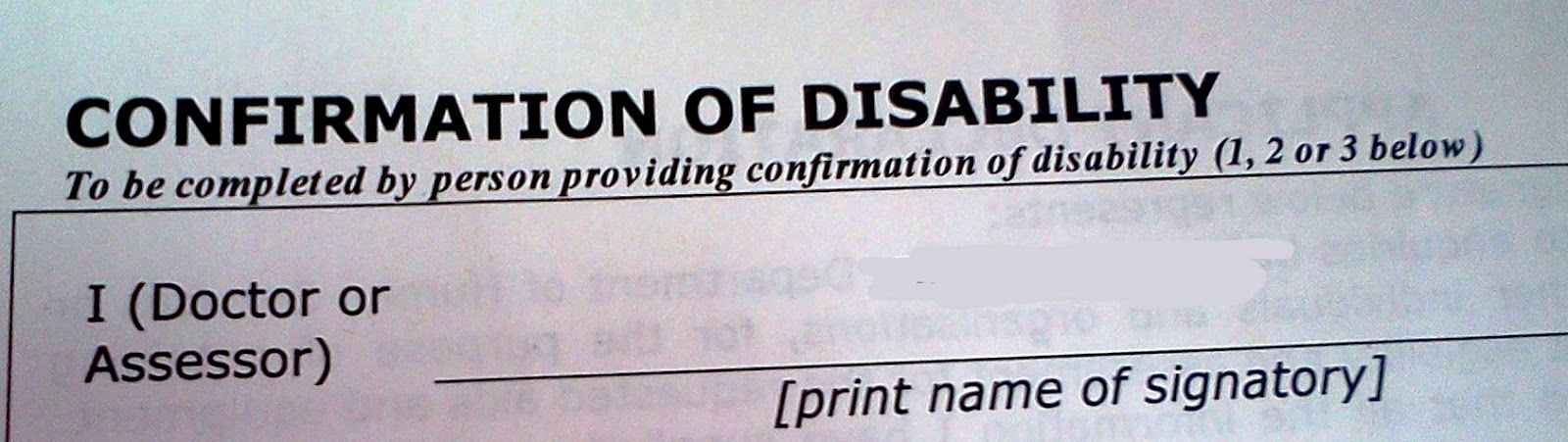 Living with Bob (Dysautonomia): Confirmation of Disability