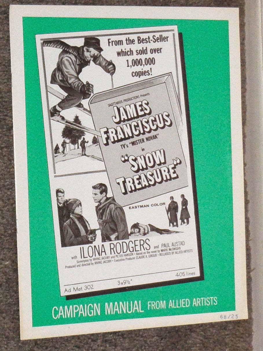 James Franciscus: Snow Treasure (1968)