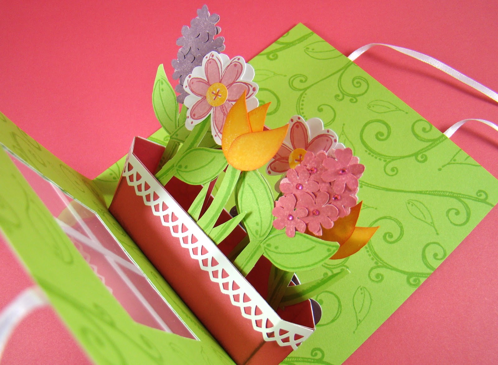 CTMH | Scrapbook Snippets: Spring Flower Pop-Up Card