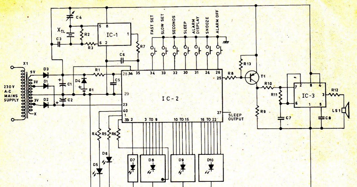 Circuit Wiring Solution Digital Clock Circuit Diagram