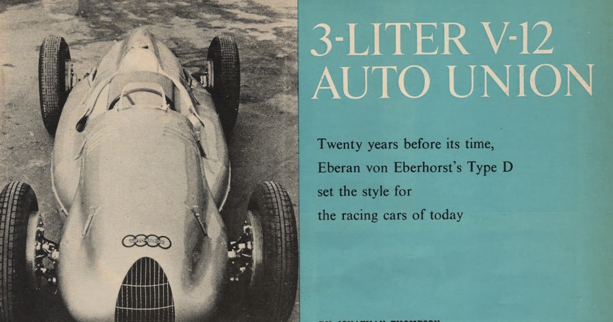 Heinkel Scooter Project: Auto-Union Type D Silver Arrows