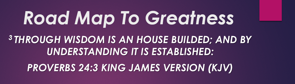 JESUS [WISDOM]: Road Map To Greatness