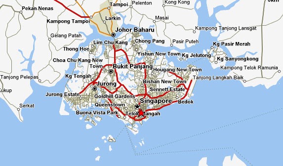 Singapur: Mapa