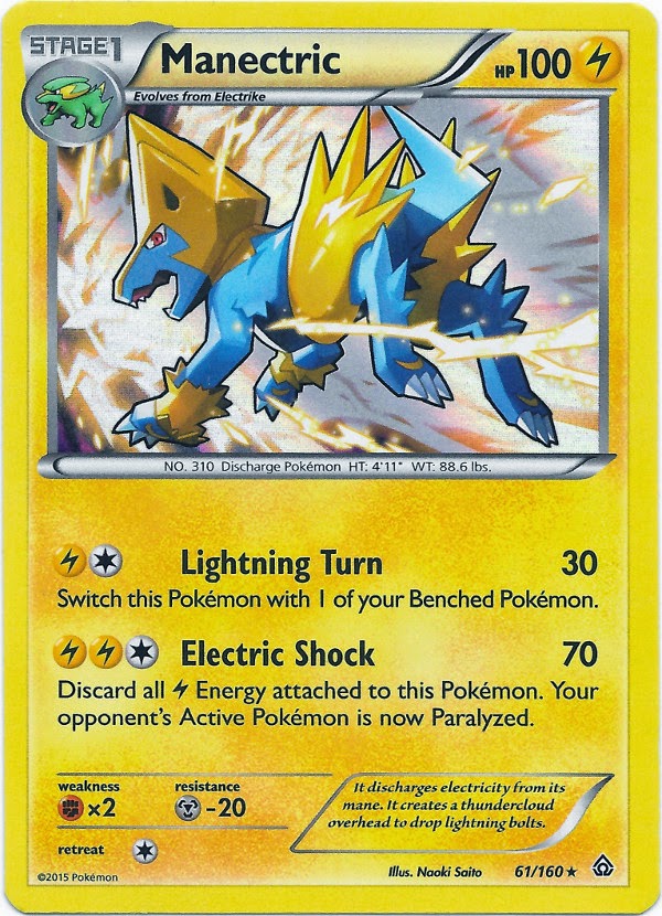 Manectric -- Primal Clash Pokemon Card Review | PrimetimePokemon's Blog