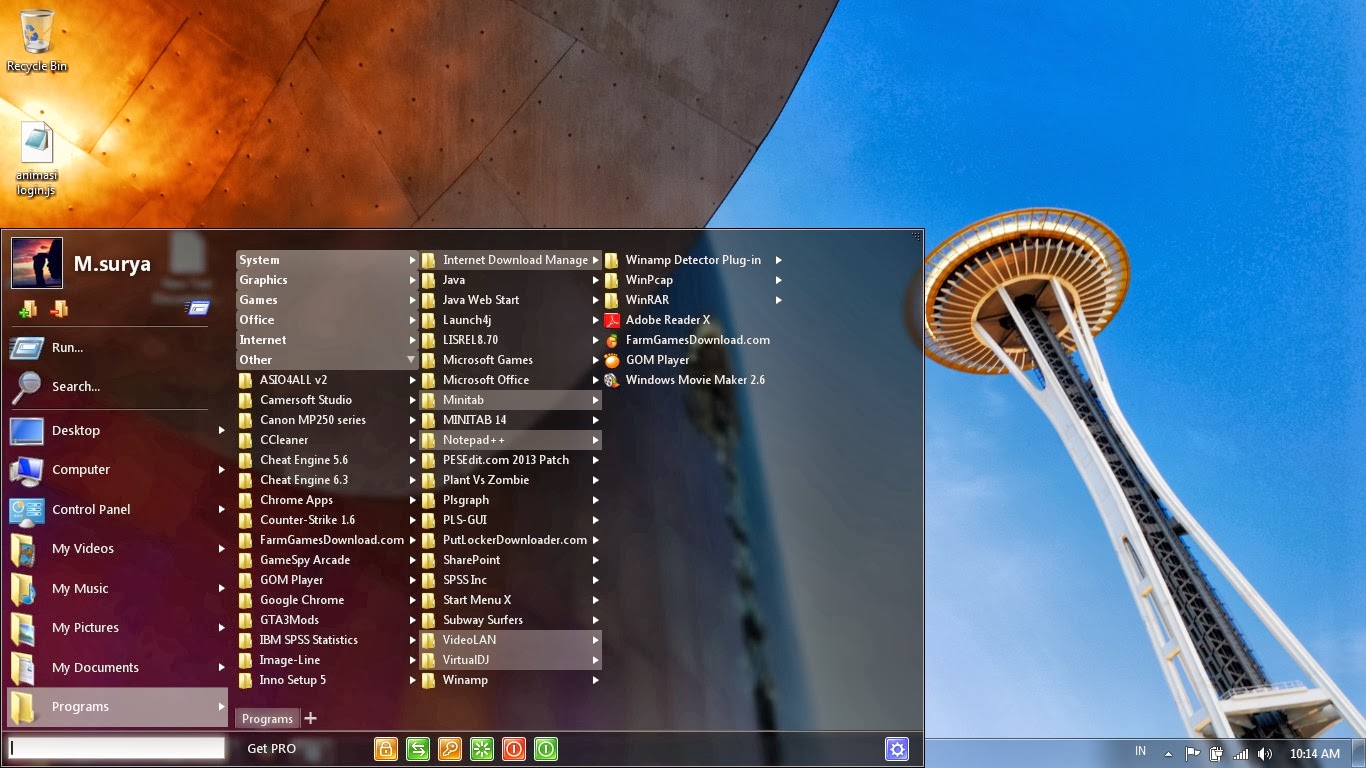 Cara Merubah Tombol Start Pada Windows7
