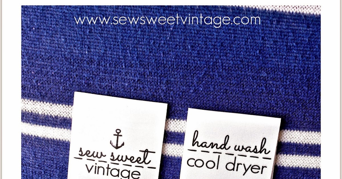 Sew Sweet Vintage: custom labels