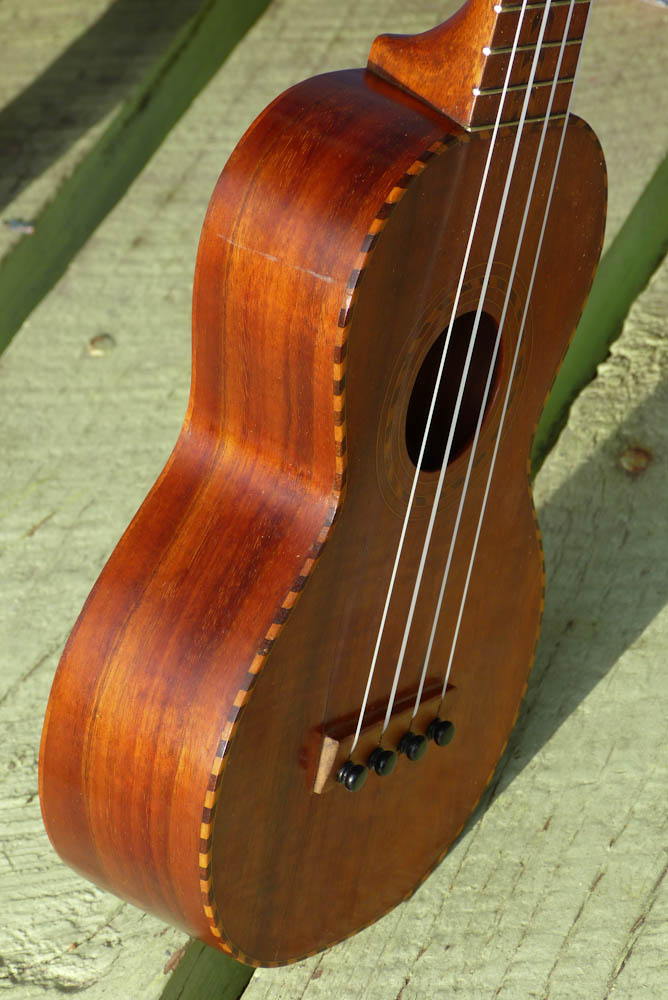 c.1920 Hawaiian-made Fancy "TABU" Koa Ukulele