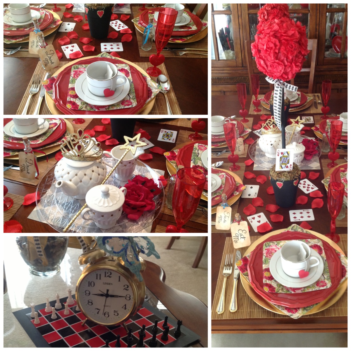 Craft Room Secrets: Alice in Wonderland's Red Queen Inspired Tablescape