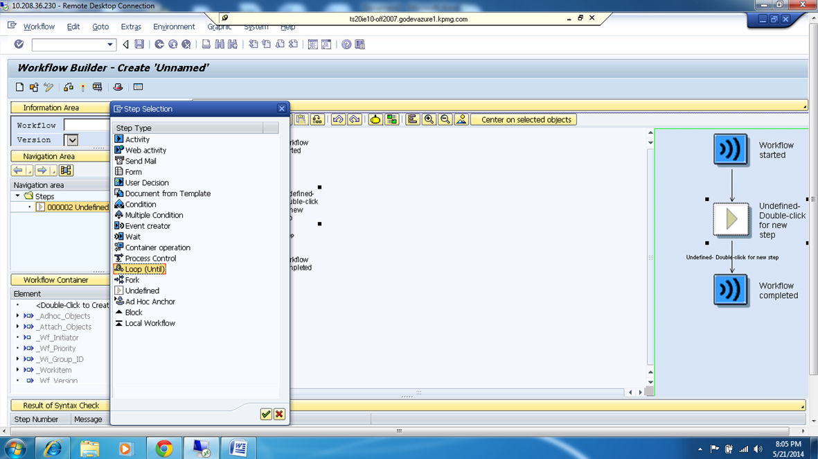 An Sap Consultant Sap Workflow Loop Step Type