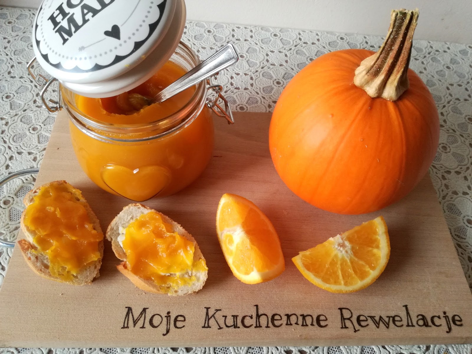 Moje Kuchenne Rewelacje : Dżem z dyni i pomarańczy