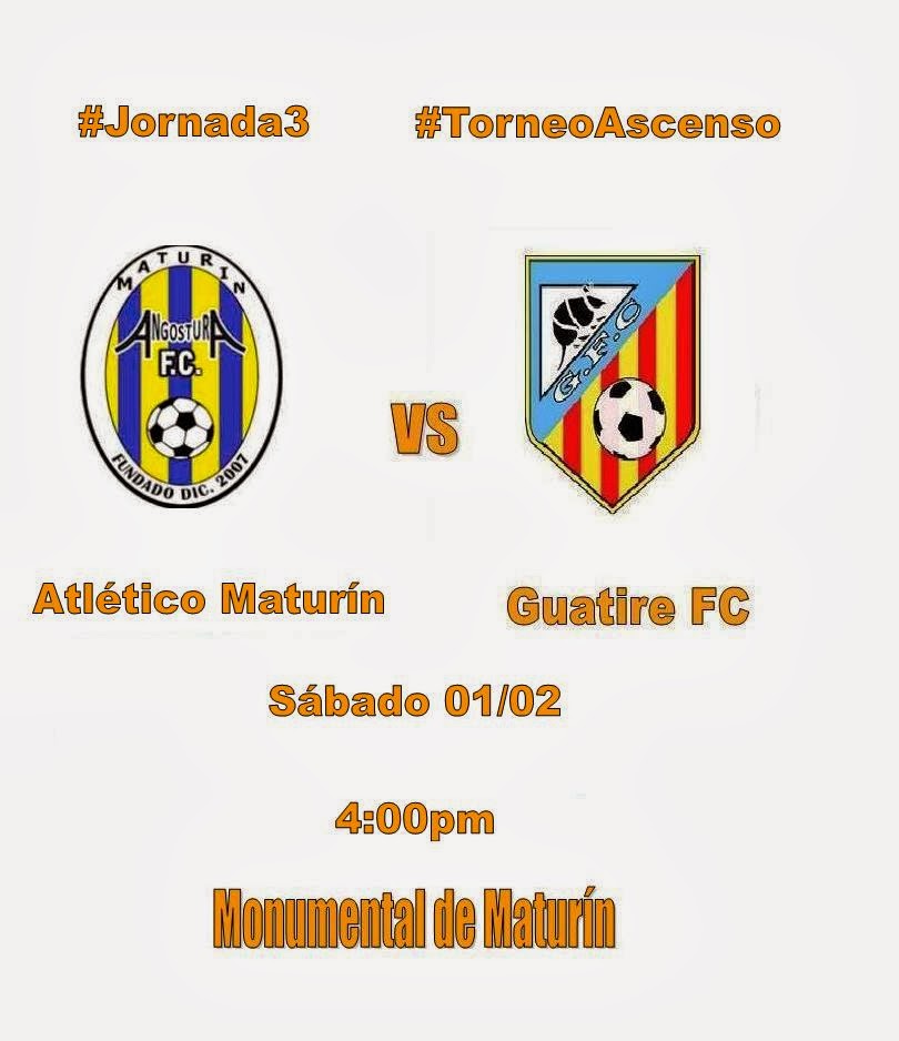 Guatire Fútbol Club: GUATIRE FC QUIERE SUMAR ANTE ATLÉTICO MATURÍN