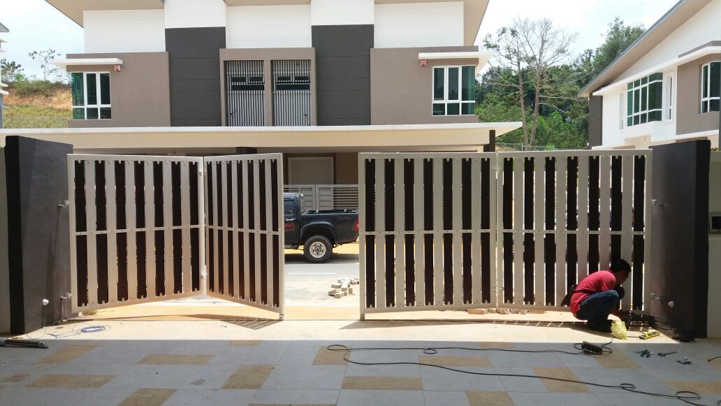 PINTU PAGAR METAL WROUGHT IRON + ALUMINIUM