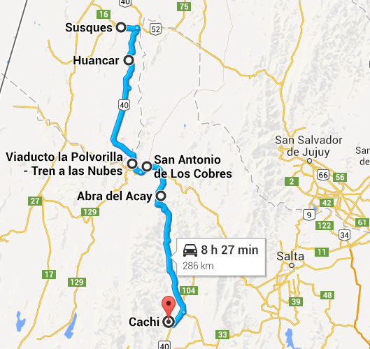 Ruta Nacional 40 Turismo Argentina : Mapas y recorridos