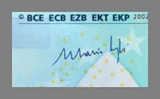 Colección Pertegon Numismatica: Billetes nueva firma Mario Draghi