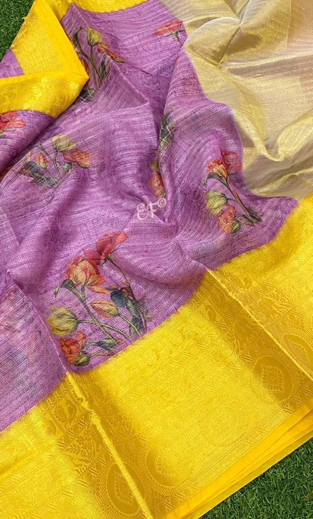 Tissue organza sarees