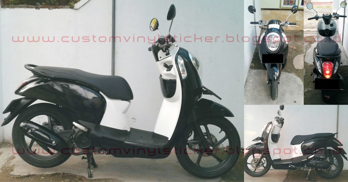 STICKRENZ: Honda Scoopy F1 ESP Black & White - Full Body Black & White ...