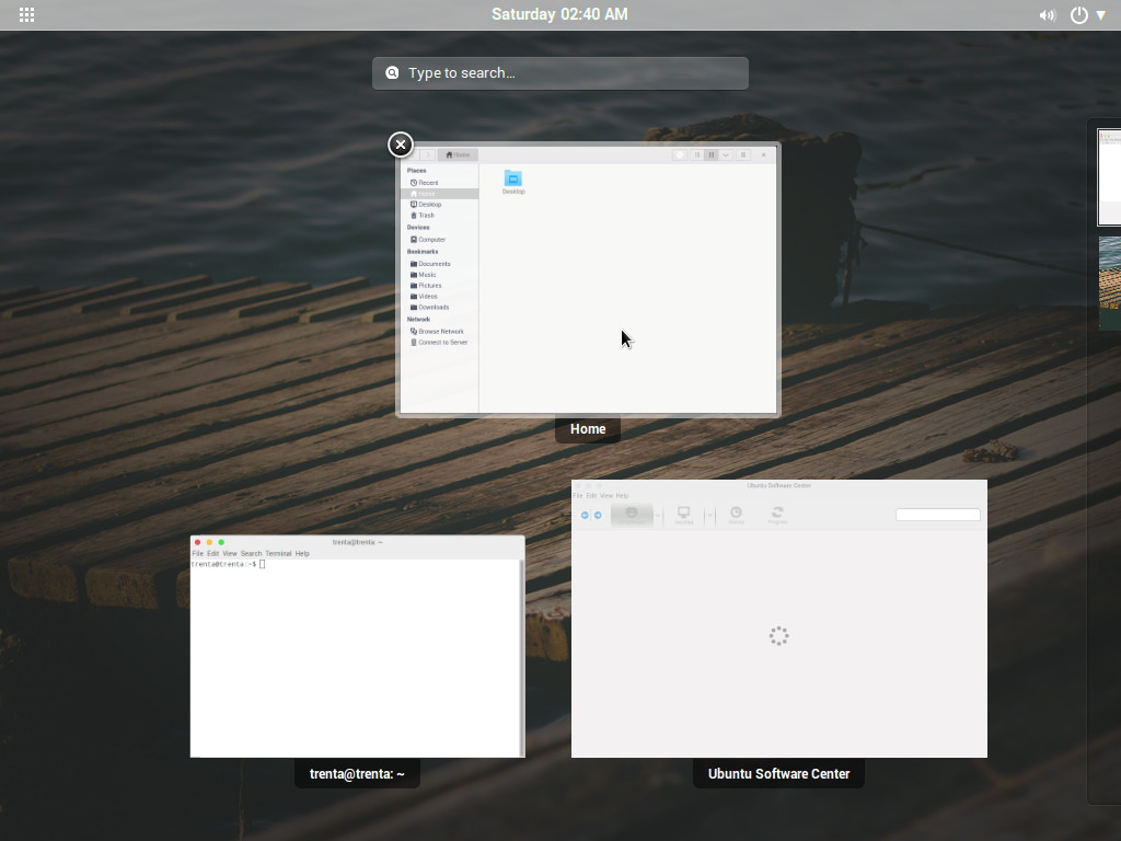 Trenta OS Sunrise Alpha 3 Screenshots