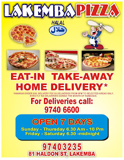 Print Web Design: LAKEMBA PIZZA ADS