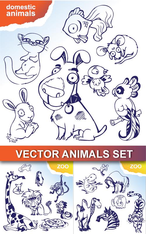 Vector Clip art & Photo Free Download: Vector : Animals Set 1