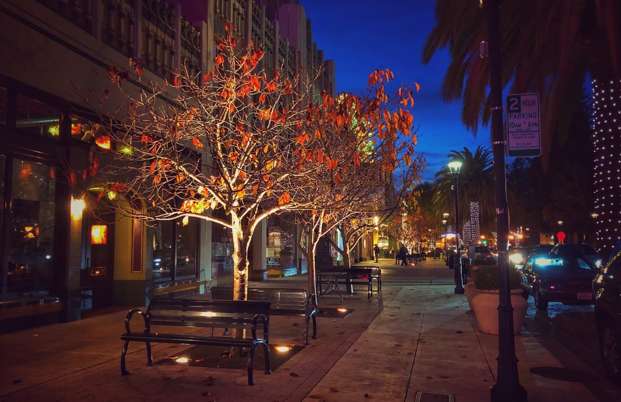 Christmas Decor & Lighting around Redwood City Downtown, San Francisco ...
