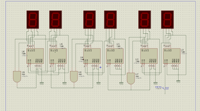 24h /12h Digital clock with alarm using ic555 ,7490 decade counters and ...