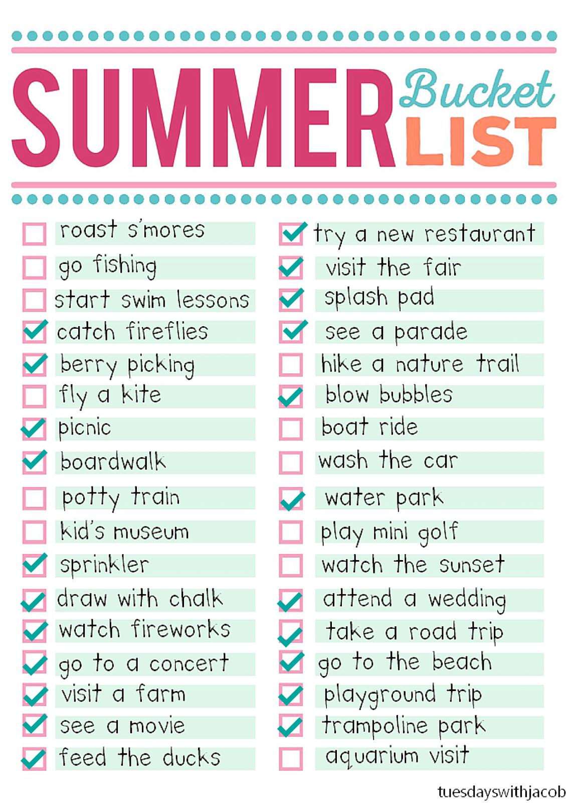 Summer Bucket List: July Update | Tuesdays with Jacob