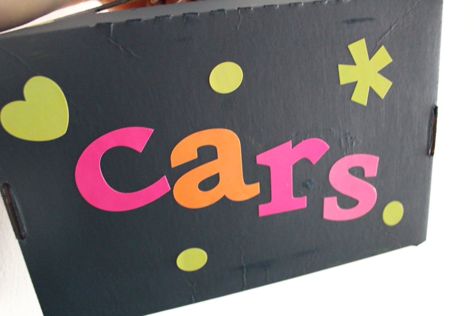 Just picture it...: Making a cardboard box into a toy box for your child