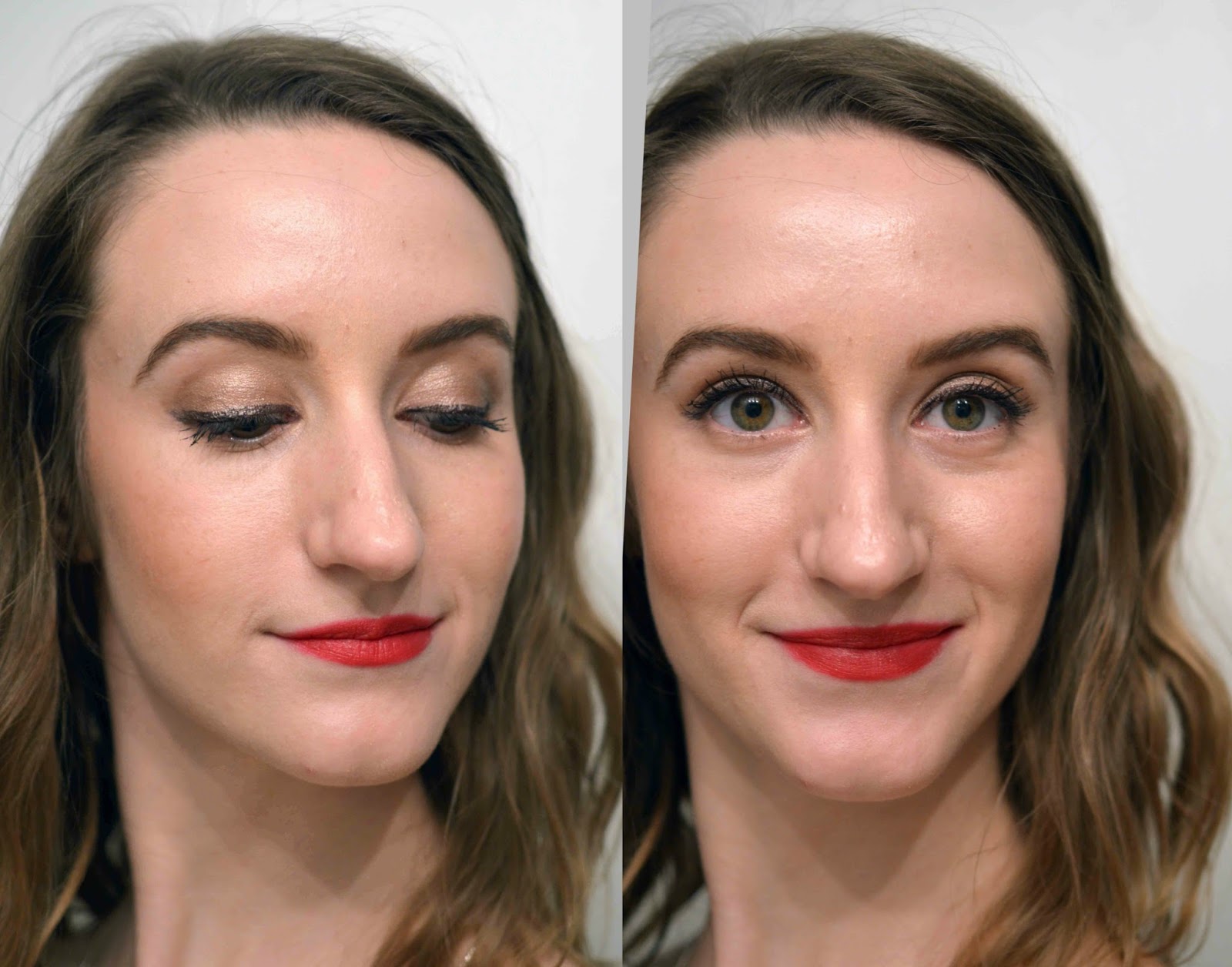 Full face of Revlon makeup