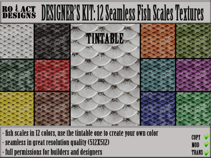 Ro!Act Designs: ..::RO!ACT::..DESIGNS Designer's Kit: 12 Seamless Fish ...