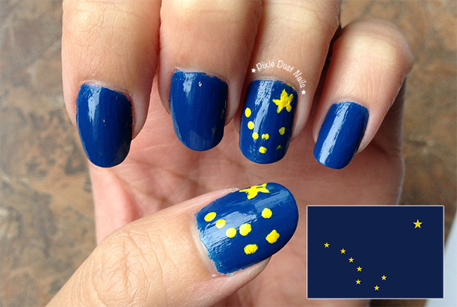 Pixie Dust Nails: Alaska Flag Nail Art and Alaska photos
